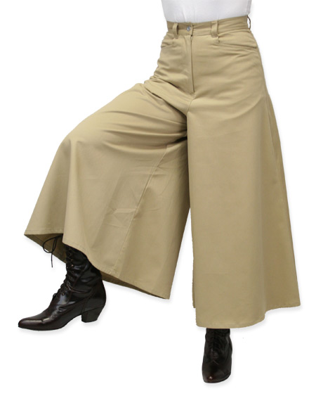 Frontier Classics Split Riding Skirt - Khaki - Ladies' Old West Skirts ...