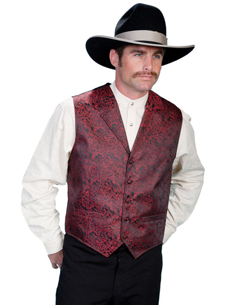 Scully Dragon Vest – Red - Men's Western Vests and Jackets | Spur ...