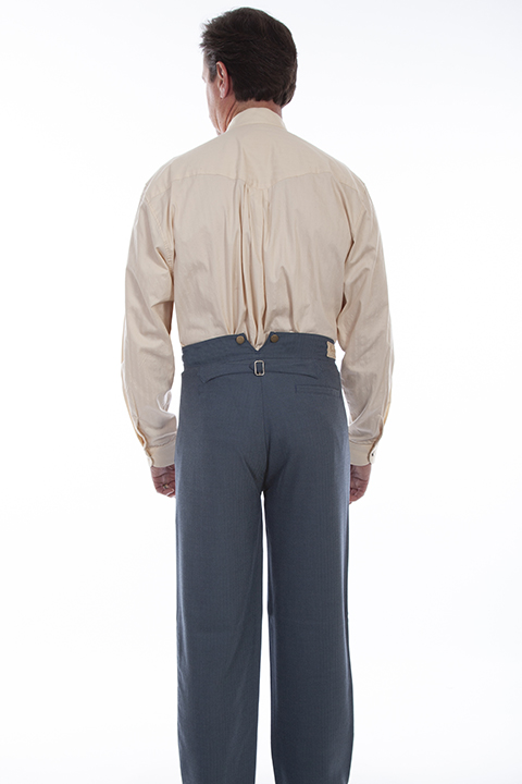 Scully Frontier Pant - BLUE, - Men's Old West Pants | Spur Western Wear